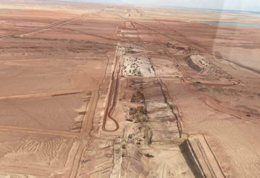 تصاویری جدید از روند پیشرفت پروژه لاین، شهر رویایی بن سلمان در عربستان ...