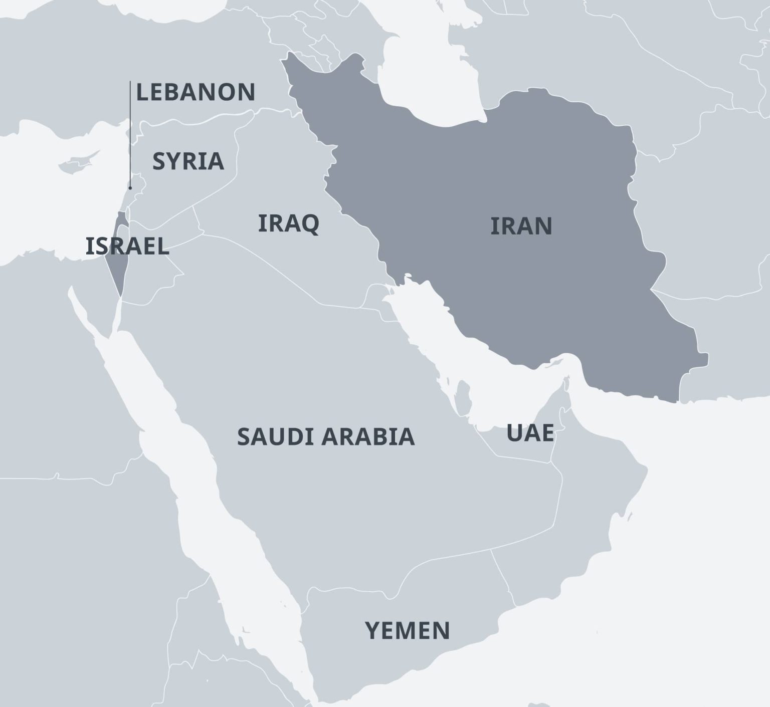 مقایسه وسعت سرزمینی ایران و اسرائیل روی نقشه | گجت نیوز